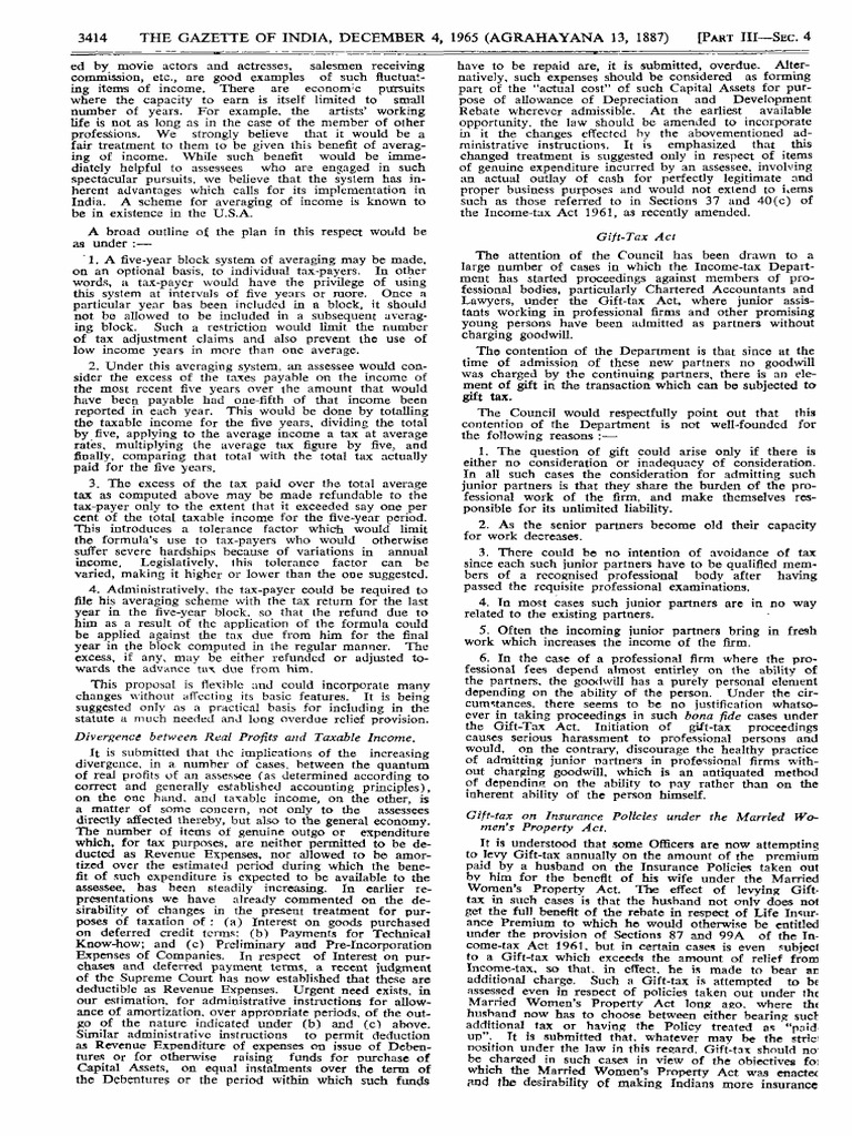 3414 The Gazette of India, December 4, 1965 (Agrahayana 13, 1887) 4 ...