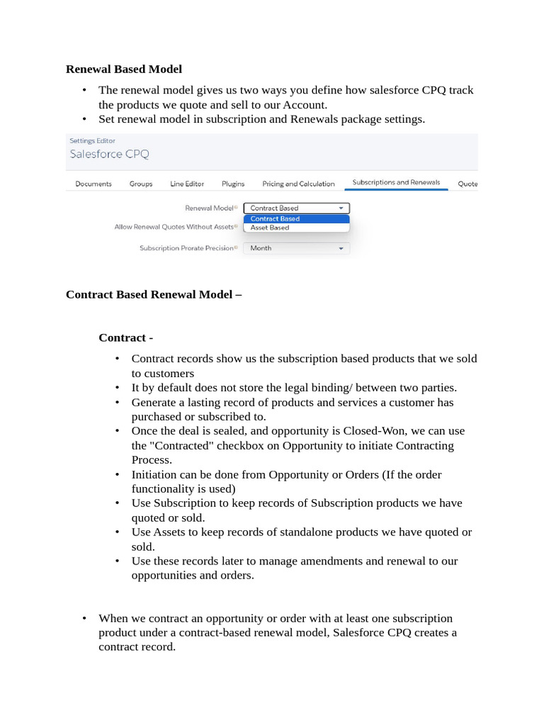 Renewals in Salesforce CPQ | PDF | Subscription Business Model | Computing