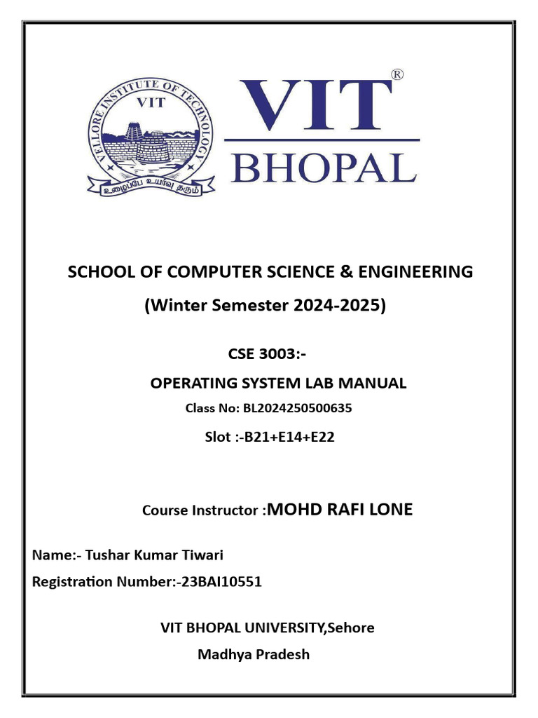 Os Lab | PDF | Linux | Operating System