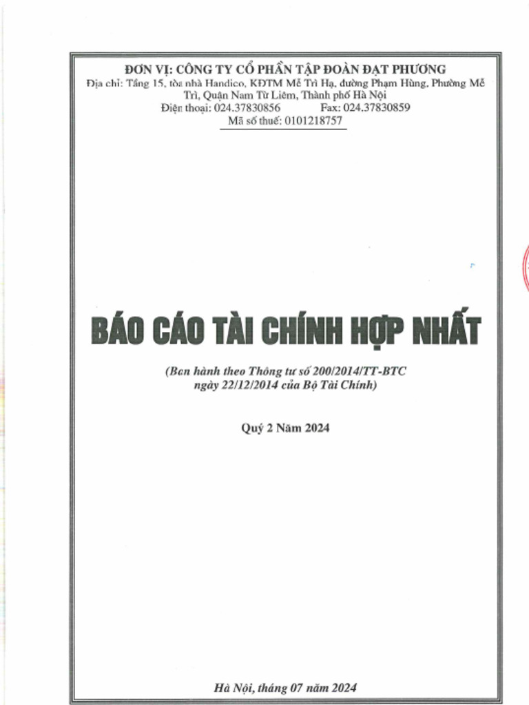 BCTC Hop Nhat q2 2024 | PDF