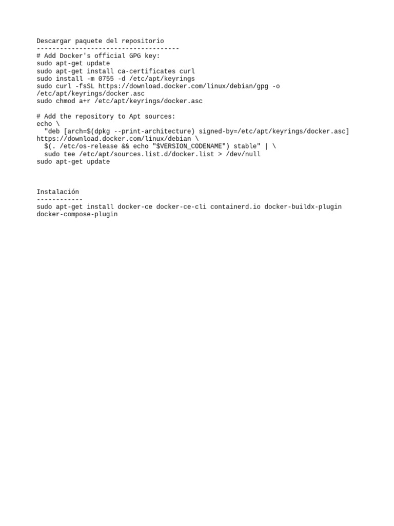 Instalacion Docker | PDF