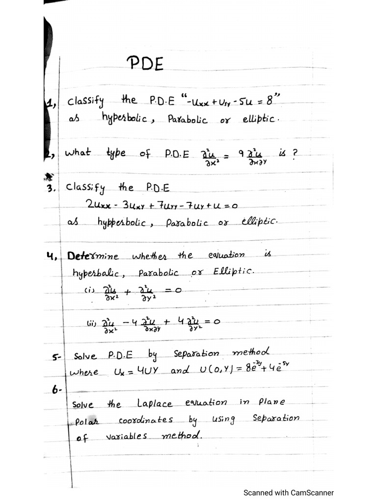 PDE (Question) | PDF