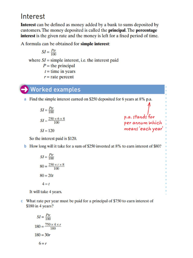 Simple & Compound Interest | PDF | Interest | Compound Interest