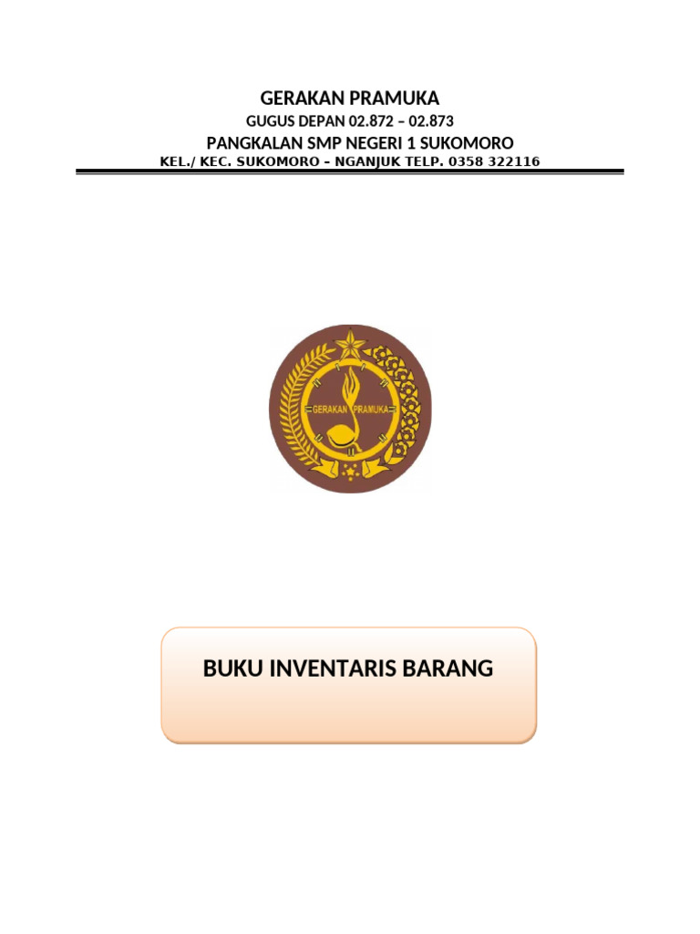 4. Buku Inventaris Gugus Depan | PDF
