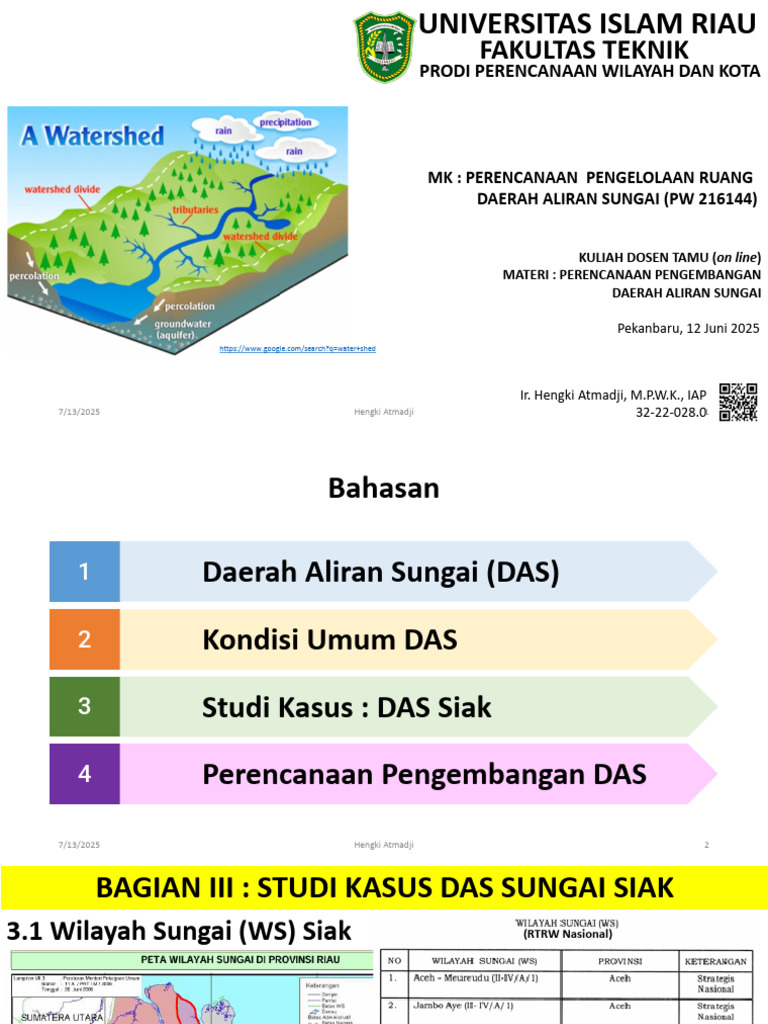 Bagian-3 Perencanaan Pengembangan DAS PWK UIR | PDF