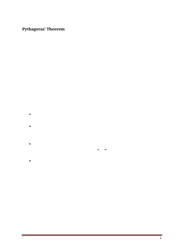 s2 Topic 1 Pythagoras Theorem | PDF | Mathematics