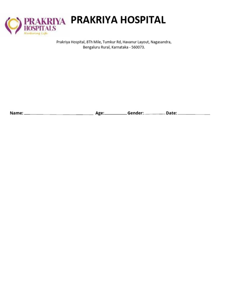 Prakriya Hospital Doctor Details | PDF