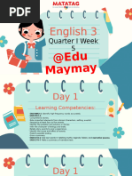 English 3 Q1 - LE - Week 3 | PDF | Copyright | Vocabulary