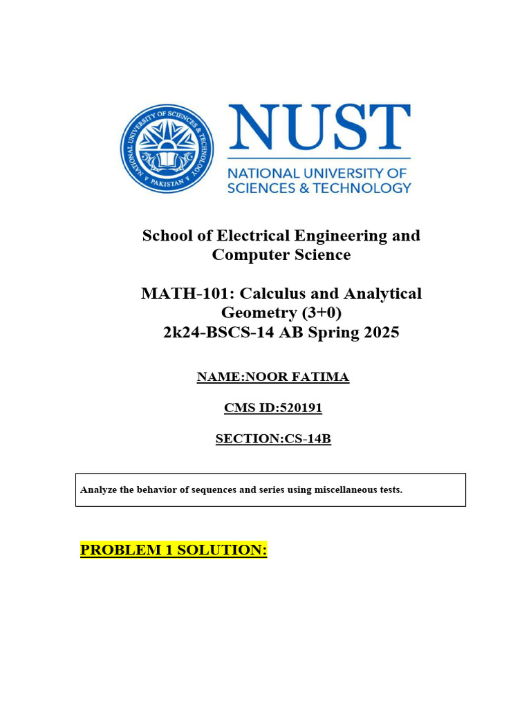 Calculus Assign 3 | PDF