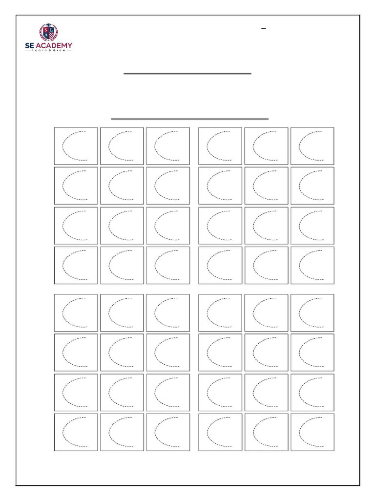 Right Curve Line Worksheet for LKG | PDF