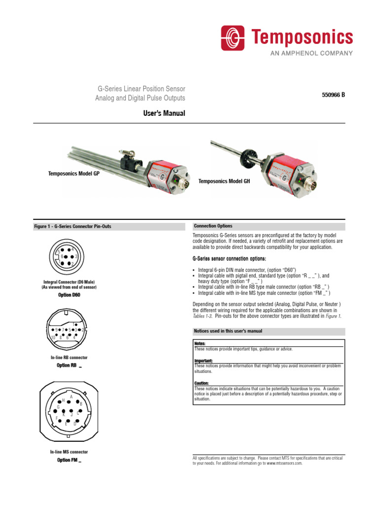 G-Series Sensor User Manual | PDF | Personal Digital Assistant | Power ...