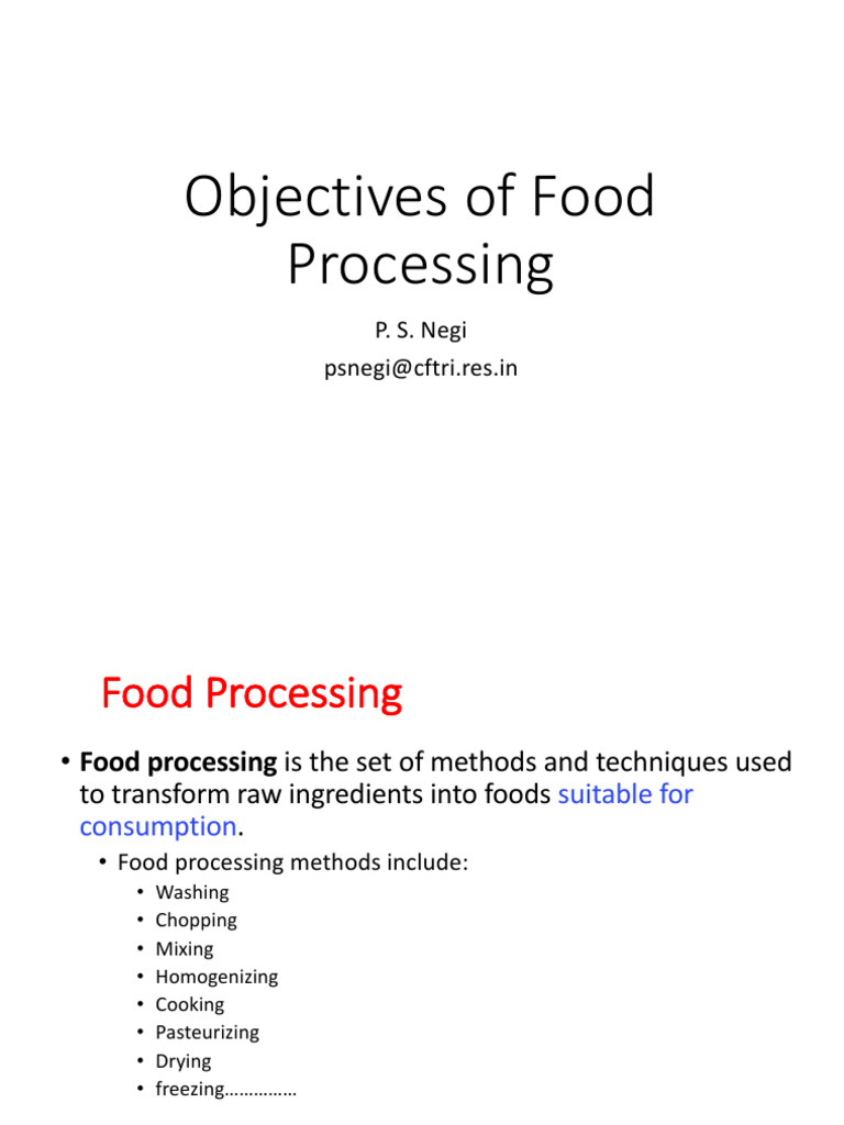 Principles of Food Processing AcSIR3 | PDF | Food Preservation | Food ...