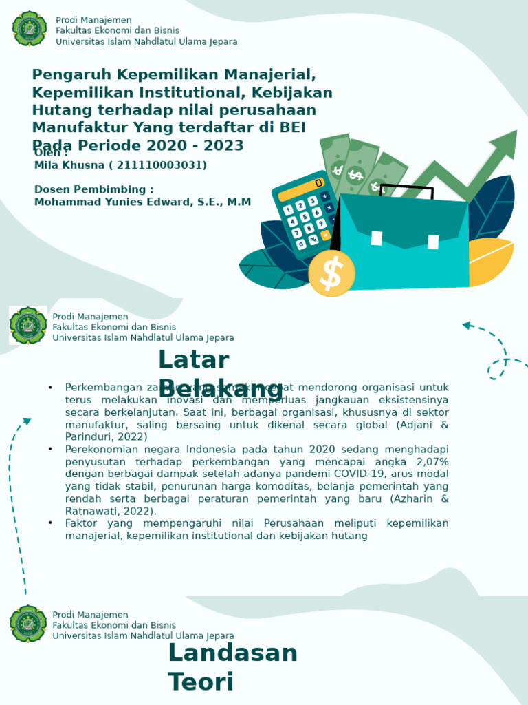 Pengaruh Kepemilikan dan Utang pada Nilai Perusahaan | PDF