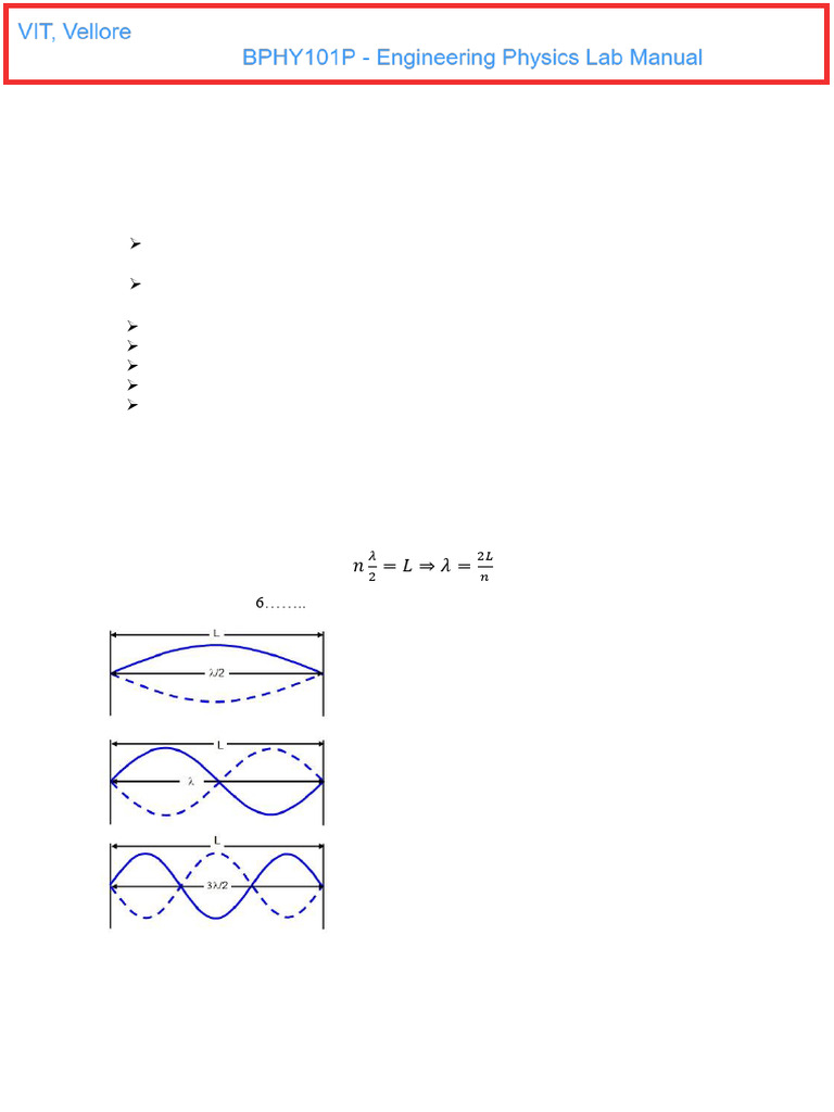 Sonometer Experiment: Frequency Calculations | PDF | Waves | Normal Mode