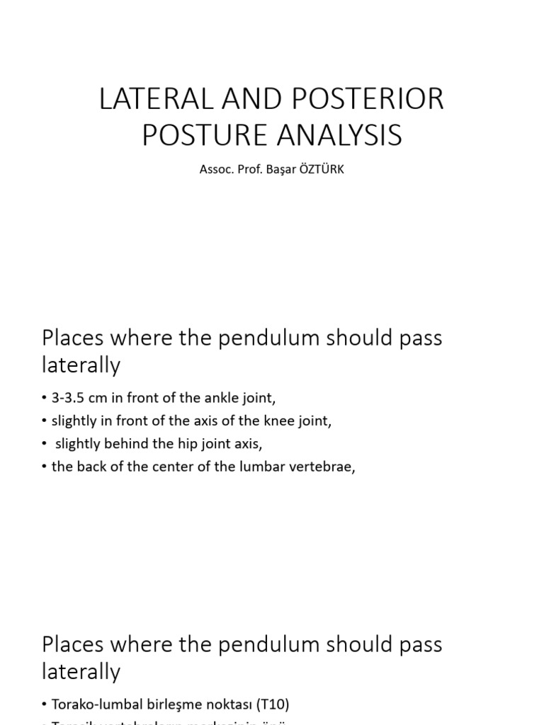 Lateral Posterior Posture Analysis | PDF | Anatomical Terms Of Motion ...
