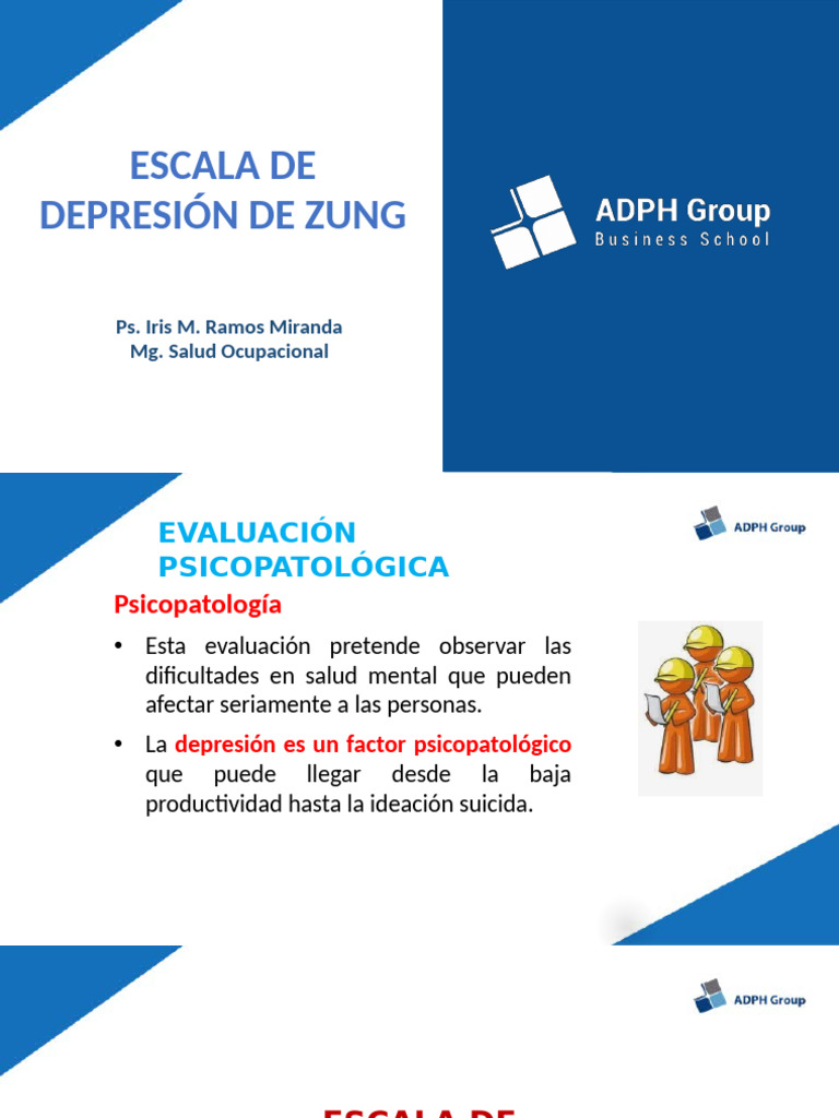 9 Escala Zung Depresion | PDF | Depresión (estado de ánimo) | Trastorno ...