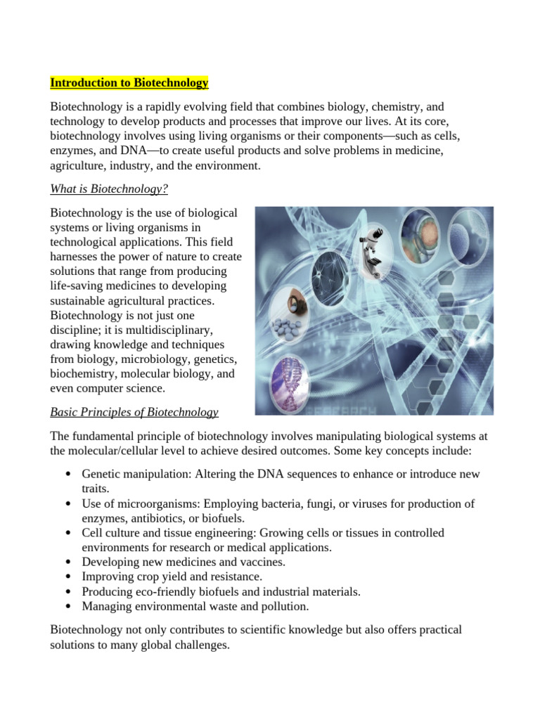 Applications of Biotechnology Explained | PDF | Biotechnology | Genetic ...
