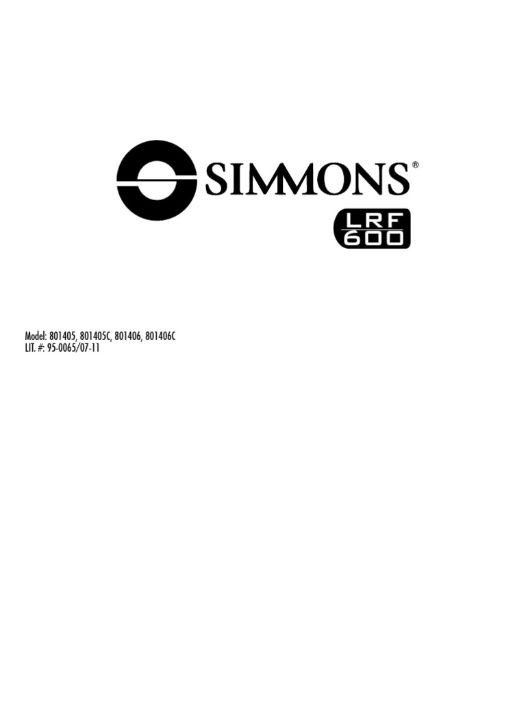 Mode D'emploi Télescope Simmons lrf600 | PDF | Electromagnetic Interference | Liquid Crystal Display