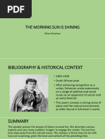 The Morning Sun Is Shining-Olive-Schreiner | PDF | Poetry | Grief