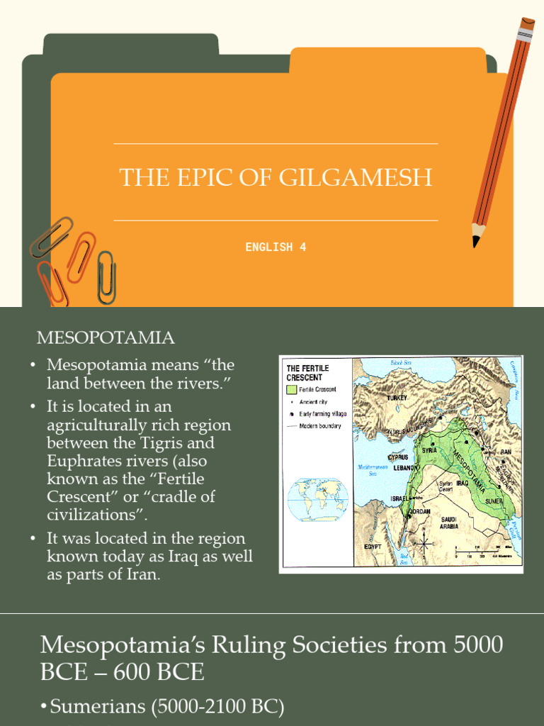 Topic 5. Epic of Gilgamesh | PDF | Sumer | Mesopotamia