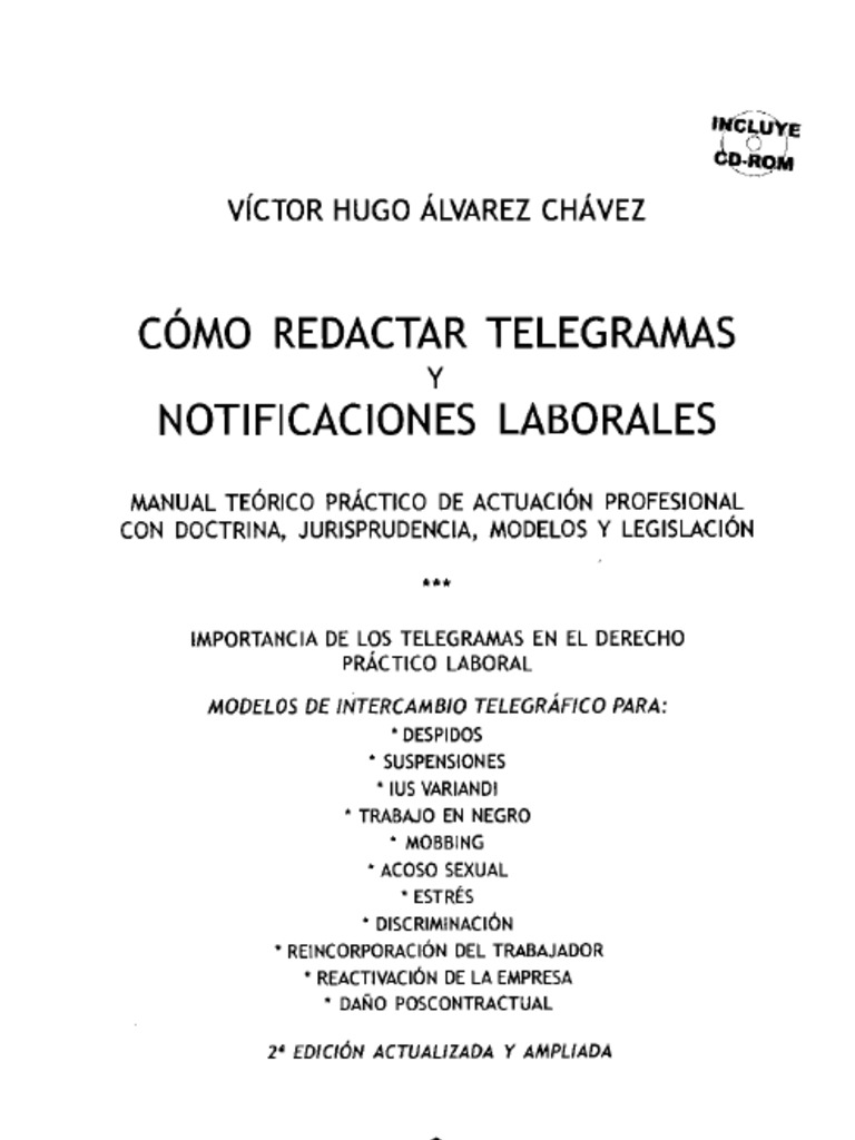 Modelos de Telegramas Laborales | PDF | Justicia | Crimen y violencia