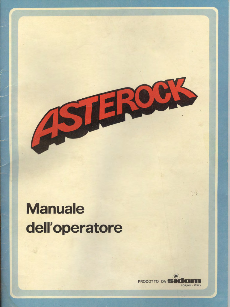 Asterock - 1979 - Bootleg Game Manual of Game | PDF
