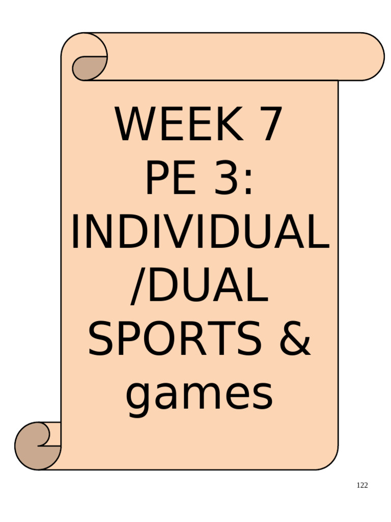 PE3 Input and Output 7 | PDF | Physical Education