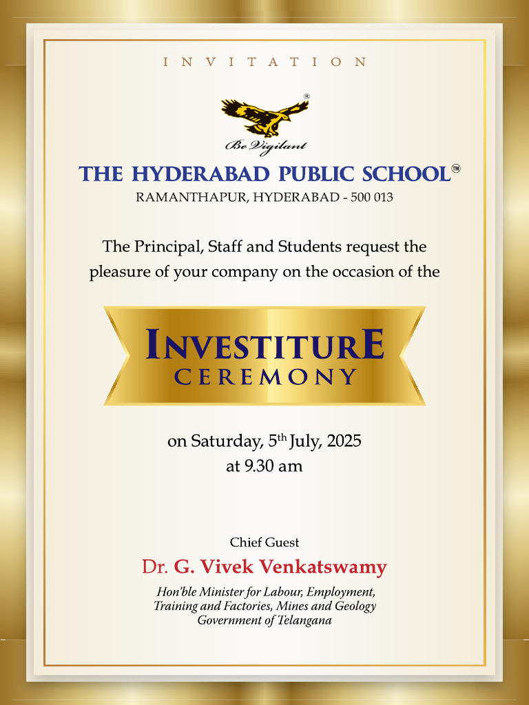 Investiture Invitation 2025-2 | PDF