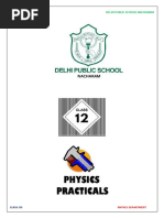 Class 12 Physics Practicals | PDF | Optics | Light