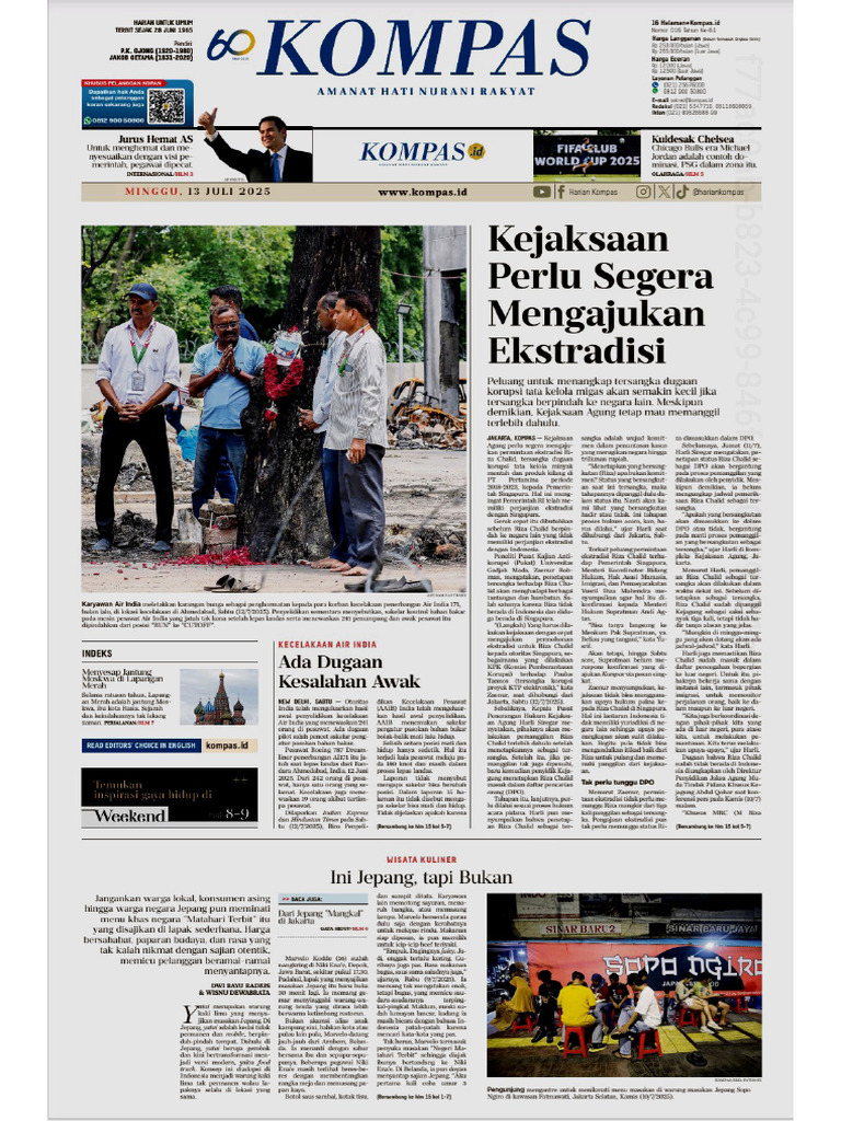 Kompas 250713 | PDF