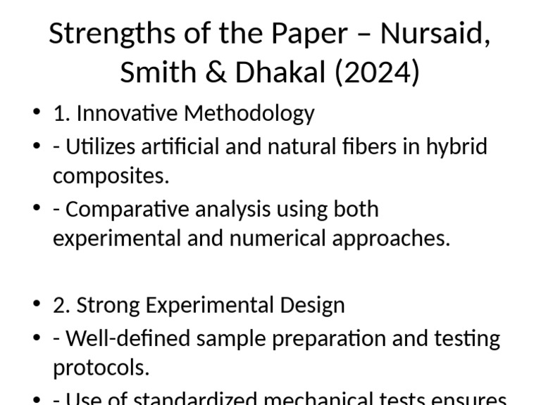 Strengths of Paper Presentation | PDF