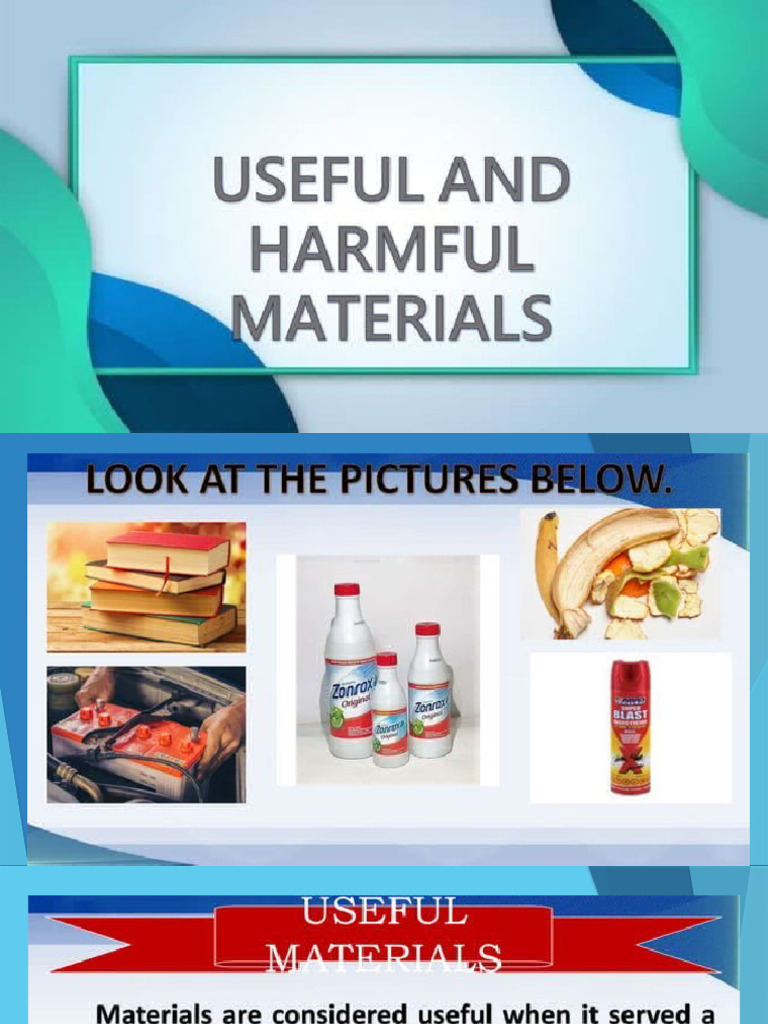 Useful and Harmful Materials | PDF