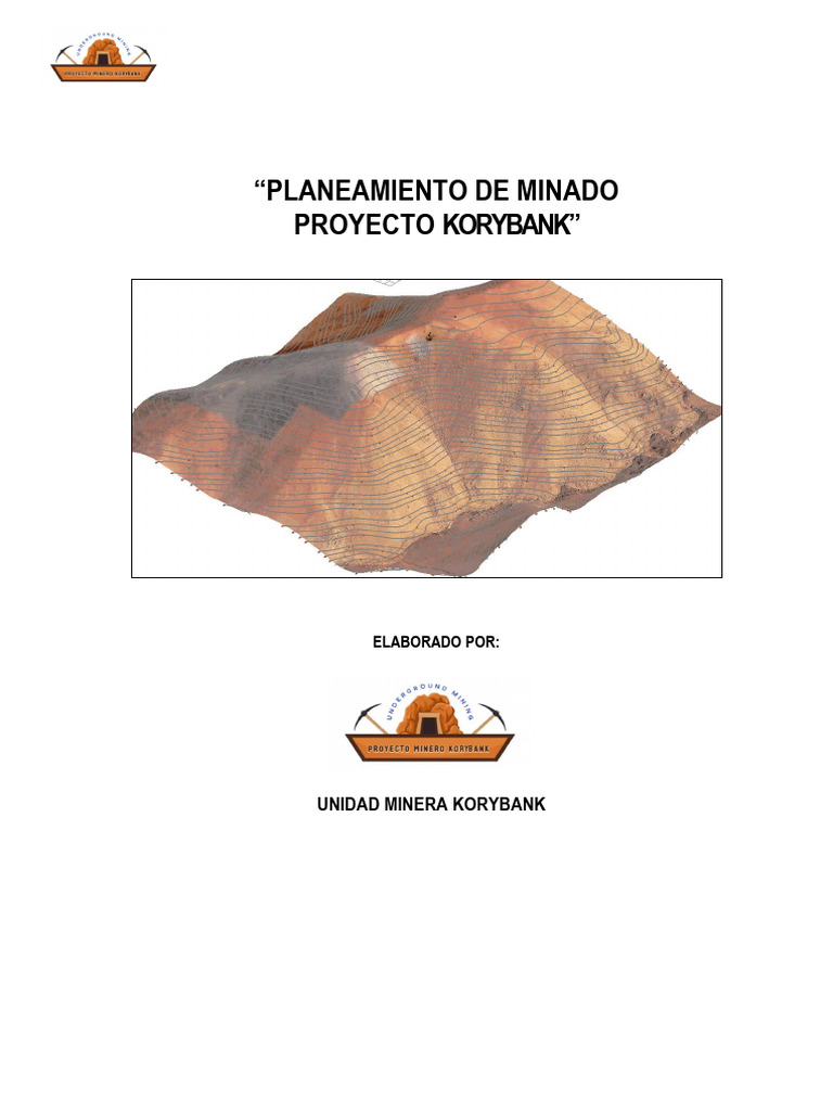 Plan de Minado Proyecto Korybank | PDF | Minería | Geología