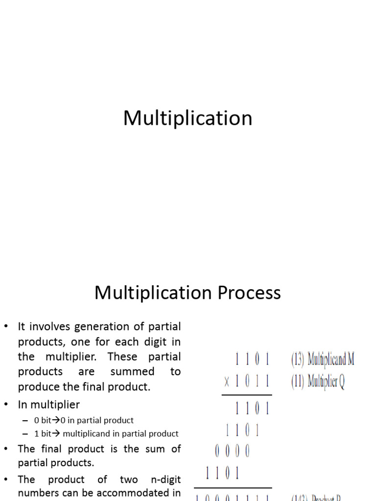 Multiplication and Division Techniques | PDF