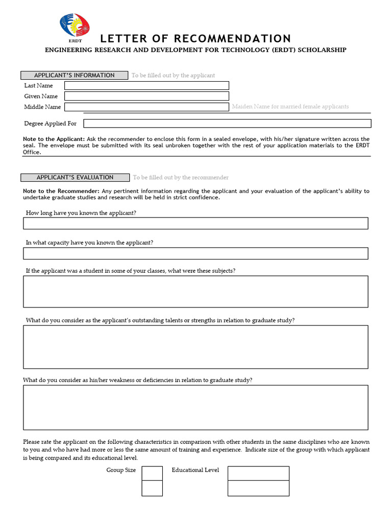 NEW ERDT Application Form RL MedCert | PDF | Cognition