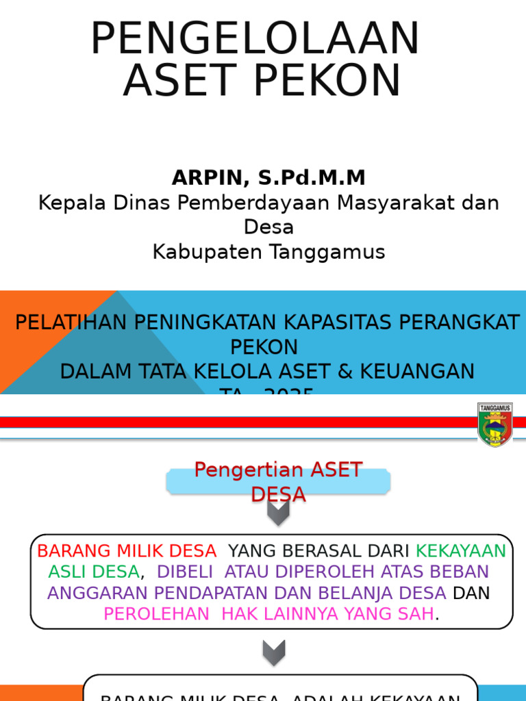 Pengelolaan Aset Desa: Panduan Lengkap | PDF