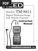 ECHOMETER 1075: Wall Thickness & Sound Velocity | PDF | Measurement ...