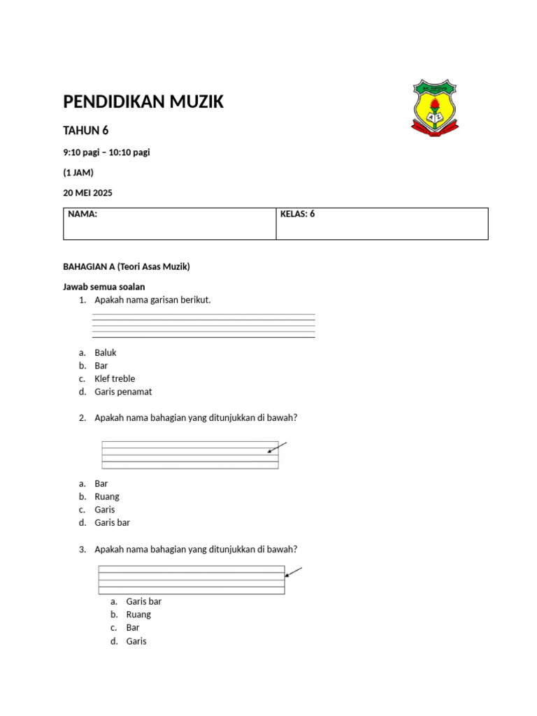 Upsa Tahun 6 | PDF