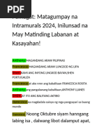 ANG INTRAMS Sanaysay | PDF