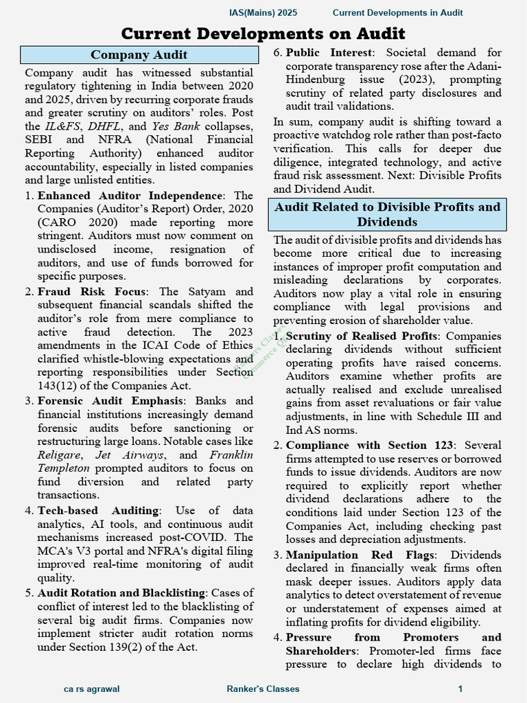 Evolving Trends in Company Audits 2023 | PDF | Audit | Insurance