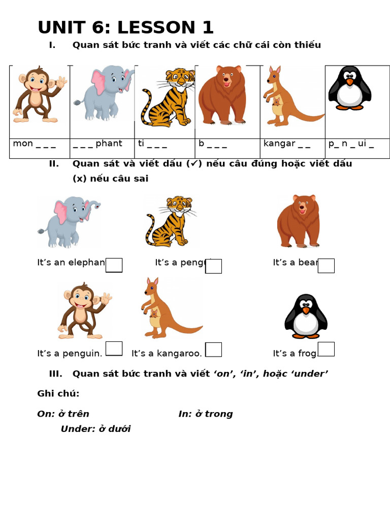 Up 1 Unit 6 Lesson 1 | PDF