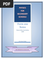 Form One Mathematics Notes 2025 | PDF | Significant Figures | Numbers