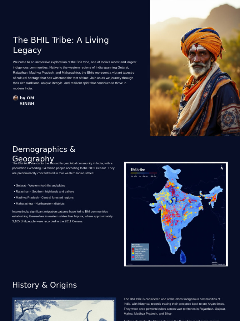 The BHIL Tribe A Living Legacy | PDF | Dances | Cultural Anthropology