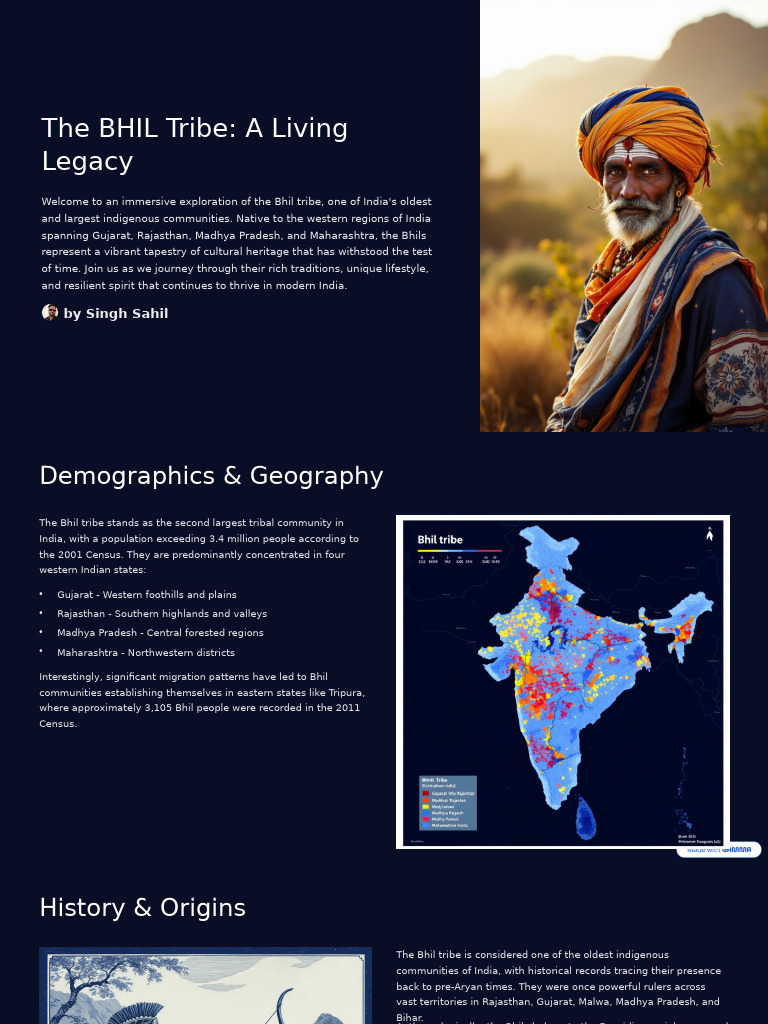 The BHIL Tribe A Living Legacy | PDF | Dances | Cultural Anthropology