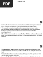 Asia Scale | PDF | Anatomical Terms Of Motion | Spinal Cord Injury