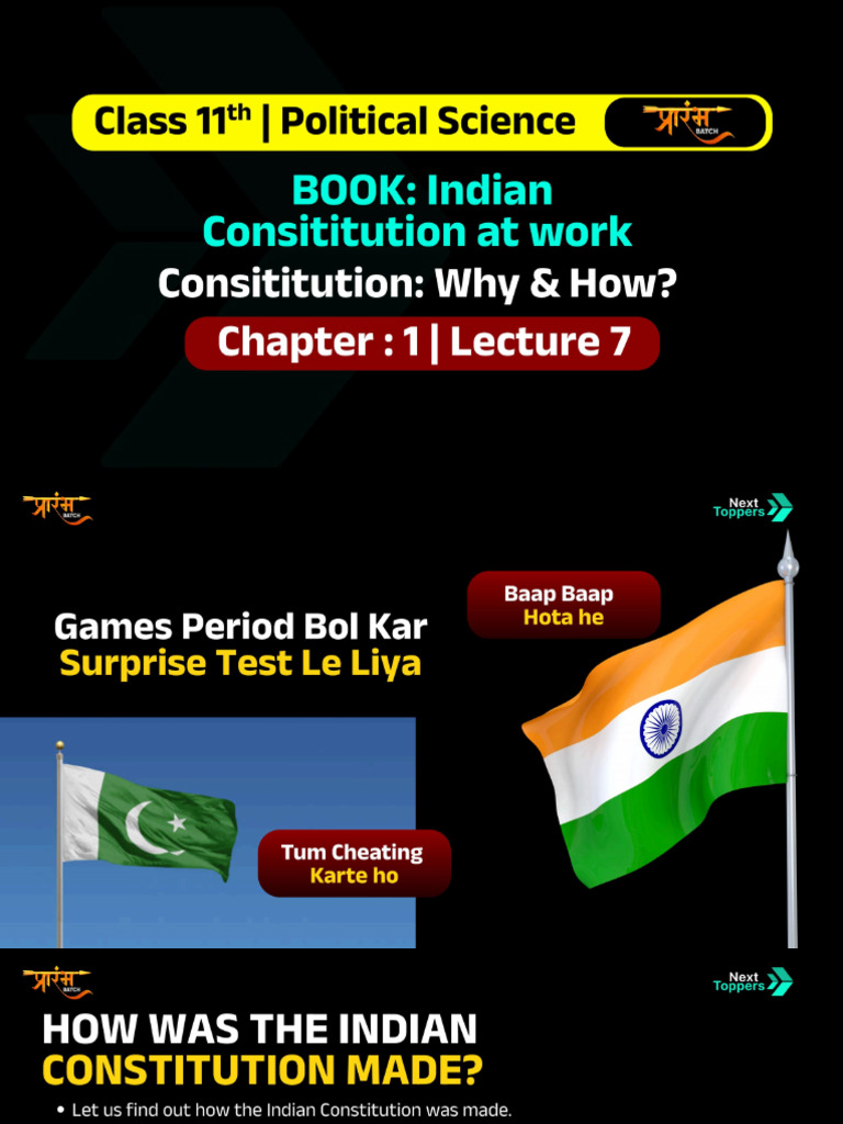 Constitution - Why and How - L7 | PDF