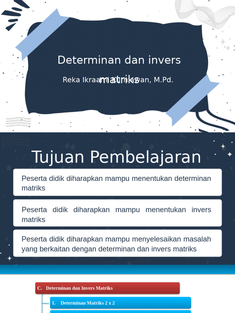 4 - Determinan Dan Invers Matriks | PDF