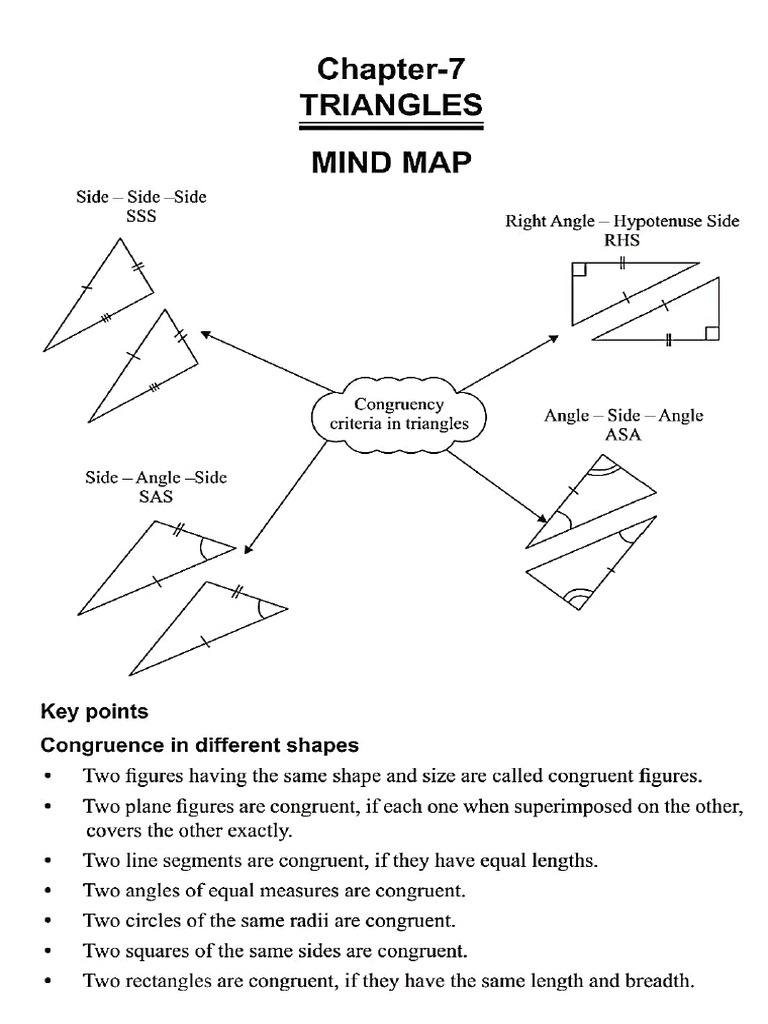 Maths (Triangle - Notes) | PDF