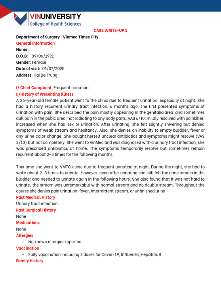 ECVDI Conference 2026: UTI Case Study | PDF | Urinary Tract Infection ...