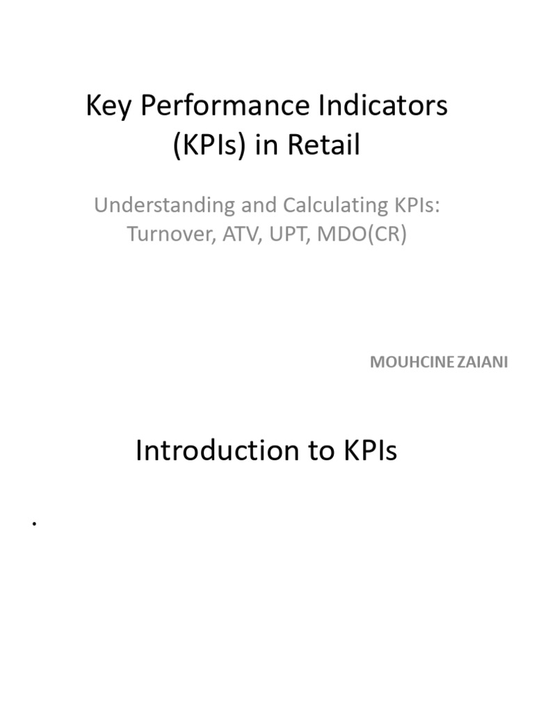 Understanding Retail KPIs: ATV & UPT | PDF